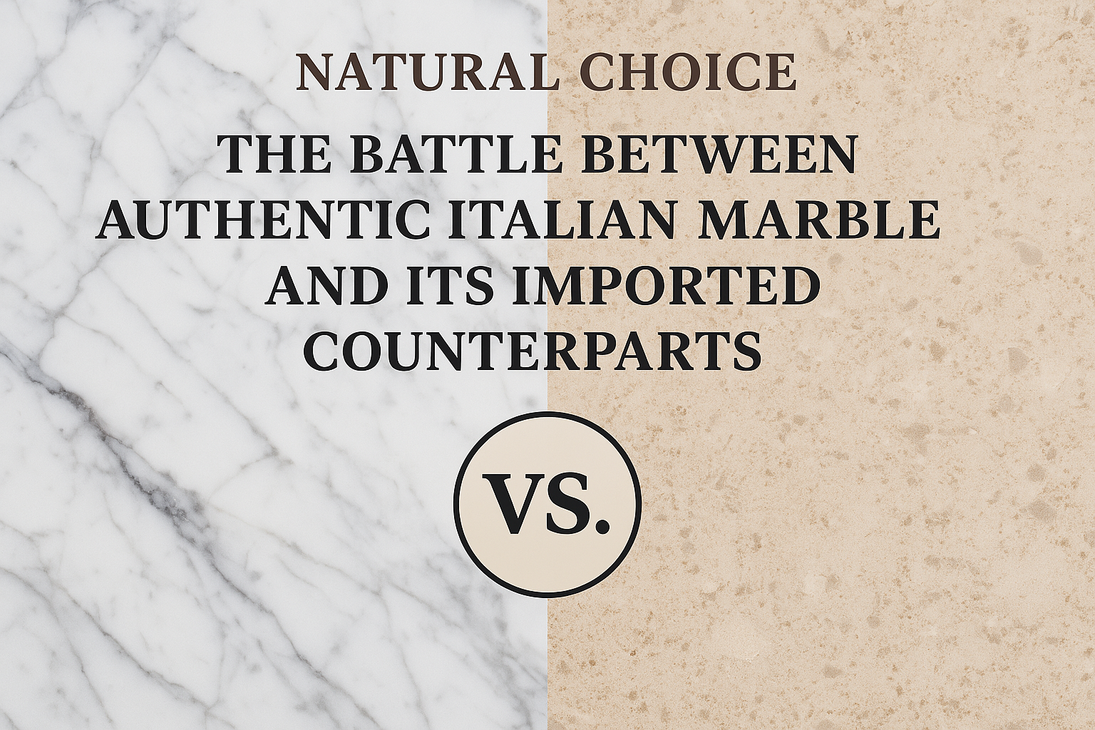 Natural Choice: The Battle Between Authentic Italian Marble and its ...